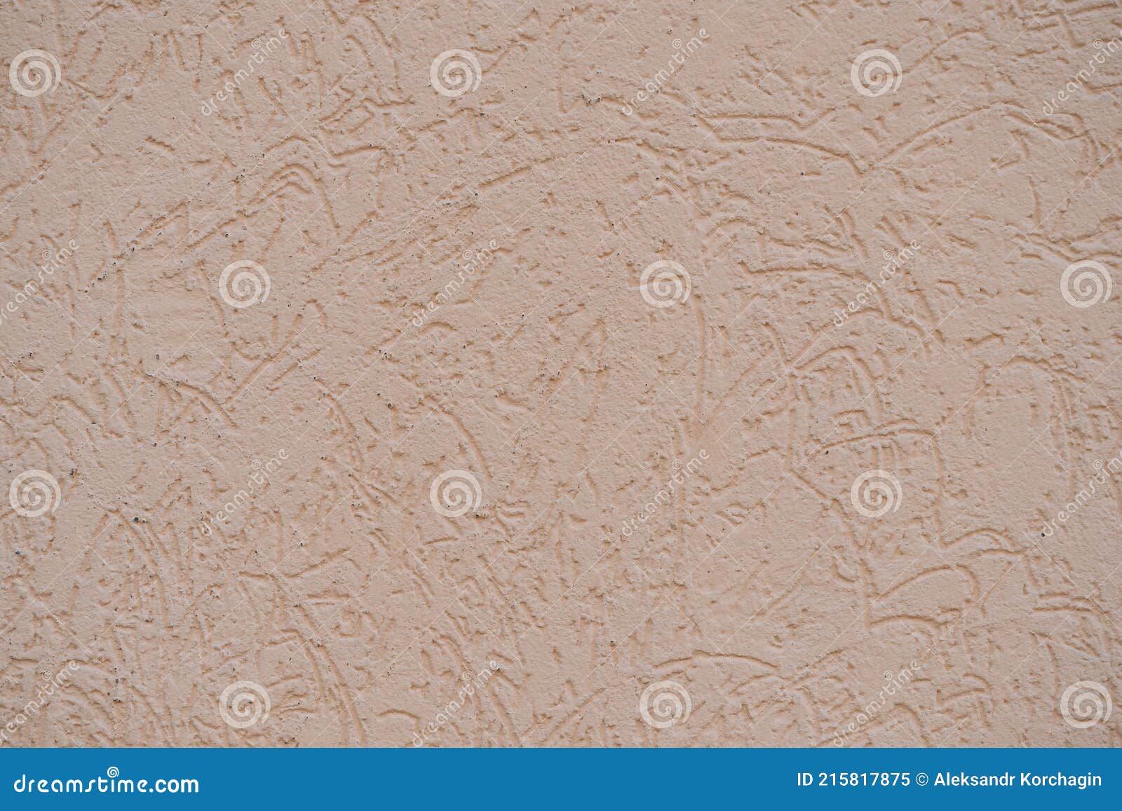 Structure of Wall Covered with Beige Textured Putty Stock Image - Image ...