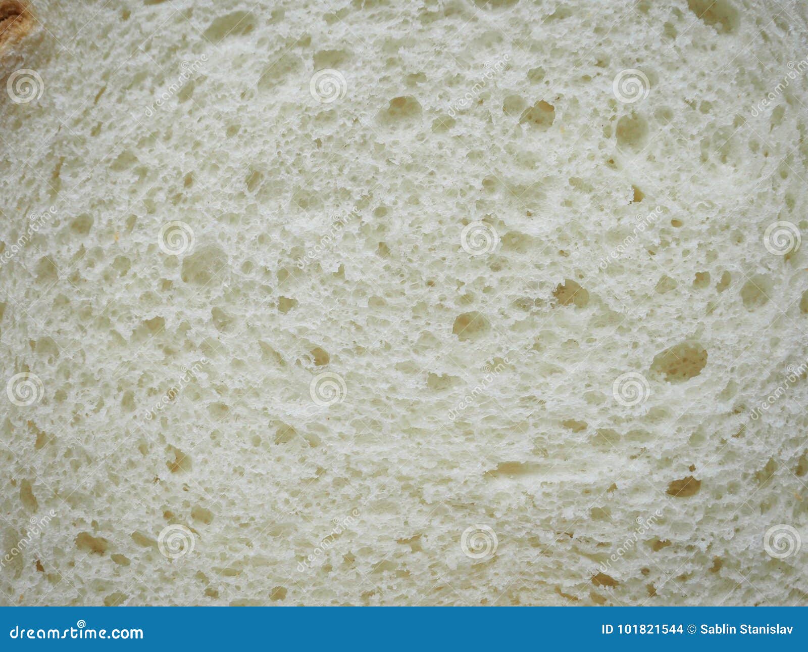 The Structure of White Bread. Stock Photo - Image of natural, surface ...