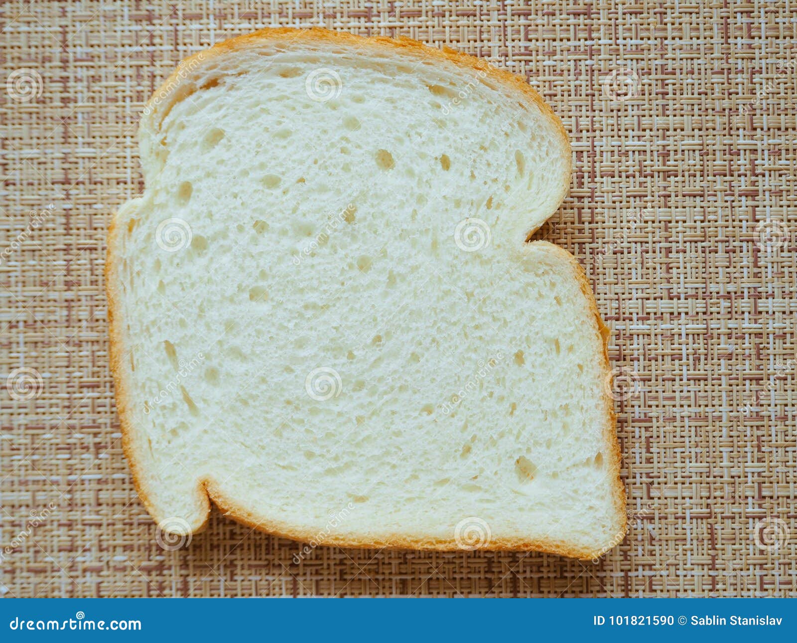 The Structure of White Bread. Stock Photo - Image of surface, brown ...