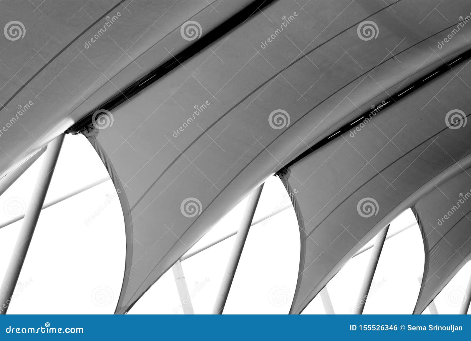 Structure of White Canvas Roof Pattern. Stock Photo - Image of shadow ...