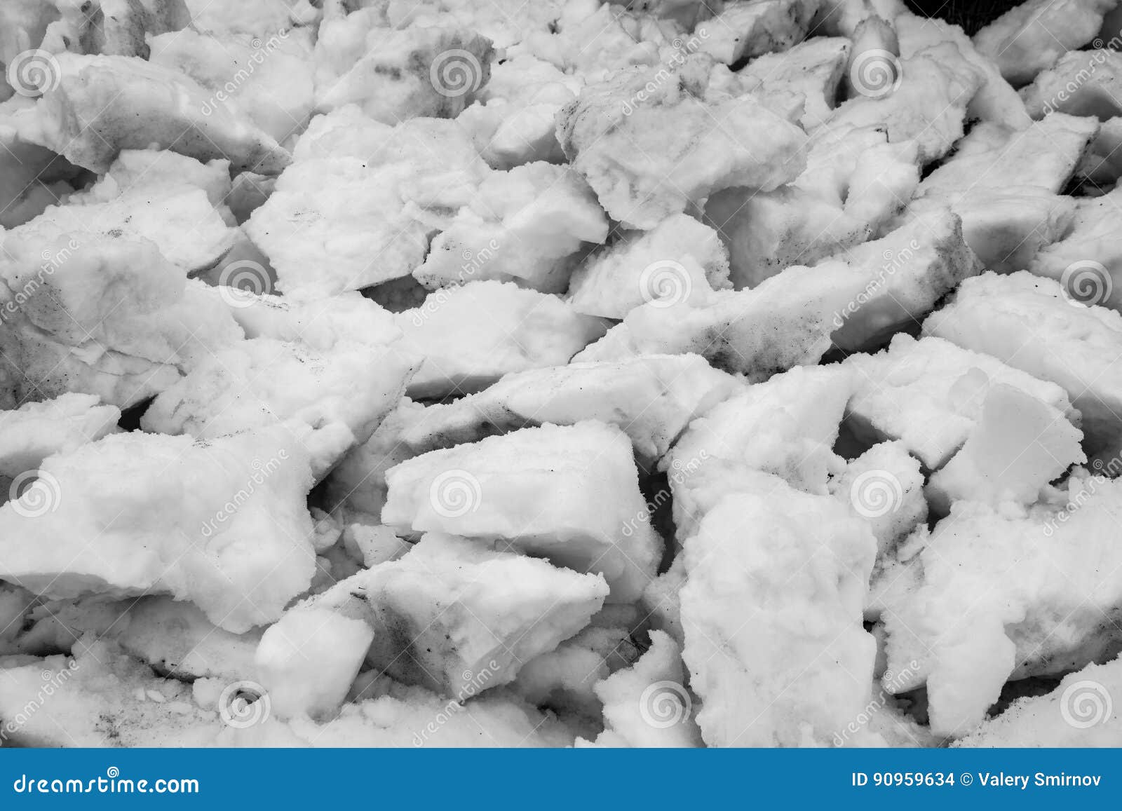 The Structure of the White Snow Pinned Pieces. Stock Photo - Image of ...