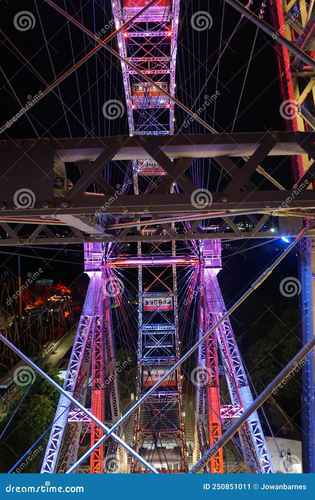 Structure of the Wiener Riesenrad in Vienna, Austria Stock Image ...