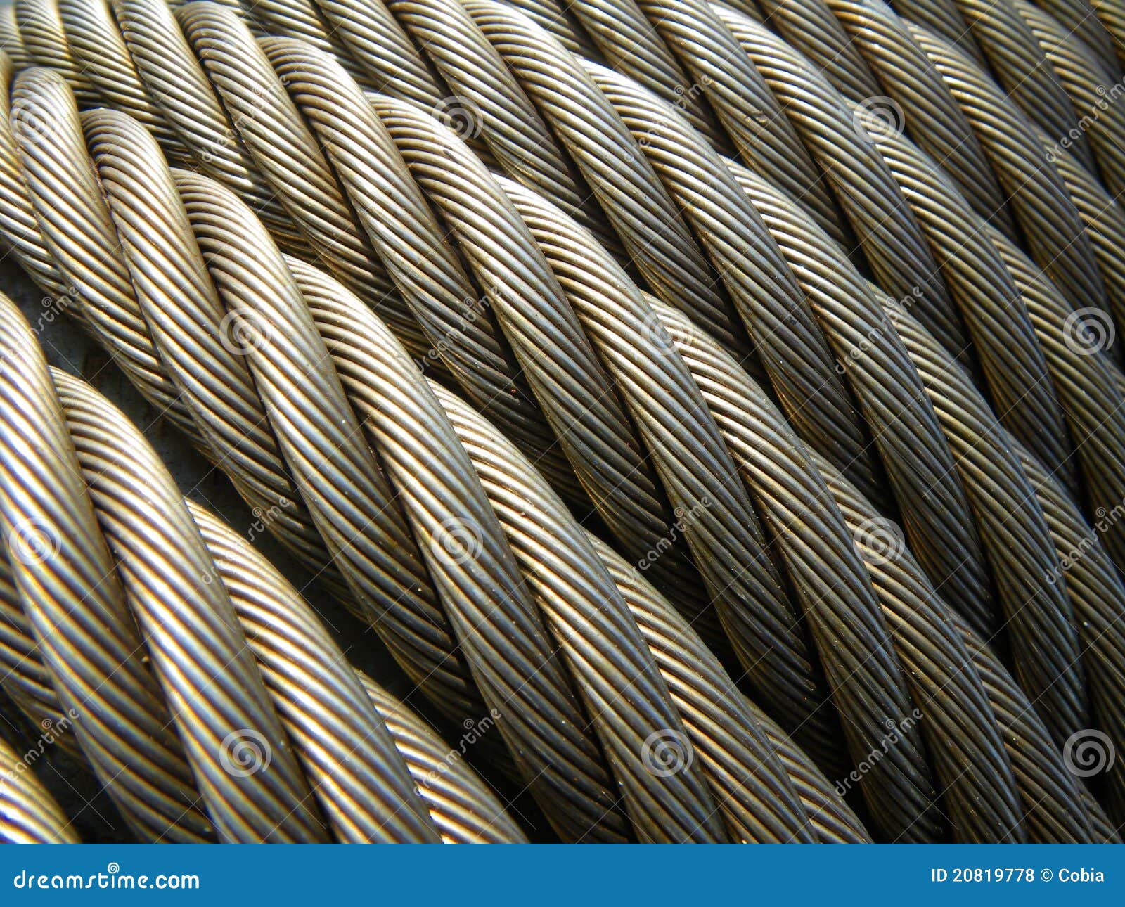 Structure: Wire Rope / Steel Cable Stock Photo - Image of wire, cables ...