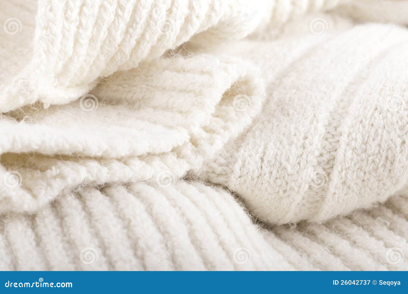 Structure of a Woolen Fabric, Knitted Stock Image - Image of fluffy ...
