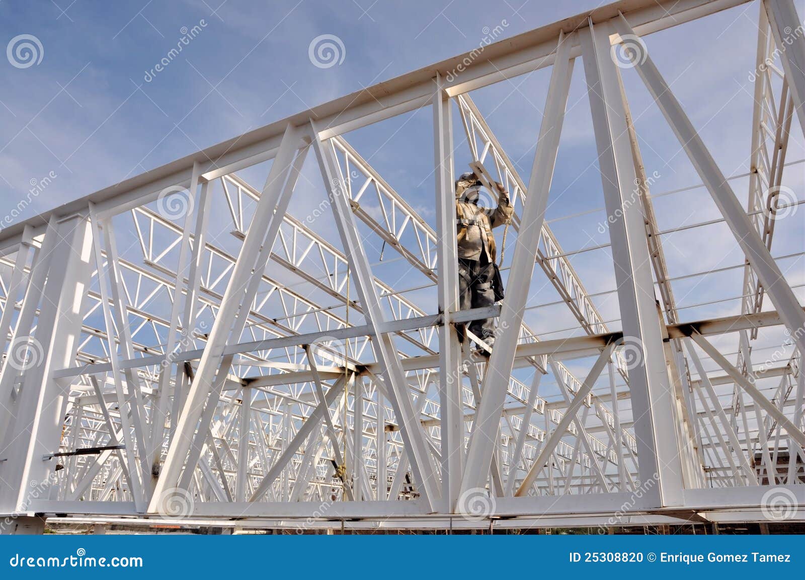 Structure worker stock photo. Image of engineering, manufacturing ...