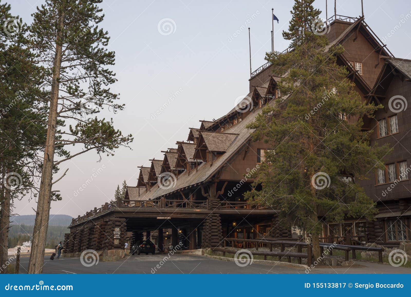 Structure in Yellowstone National Park Stock Image - Image of national ...