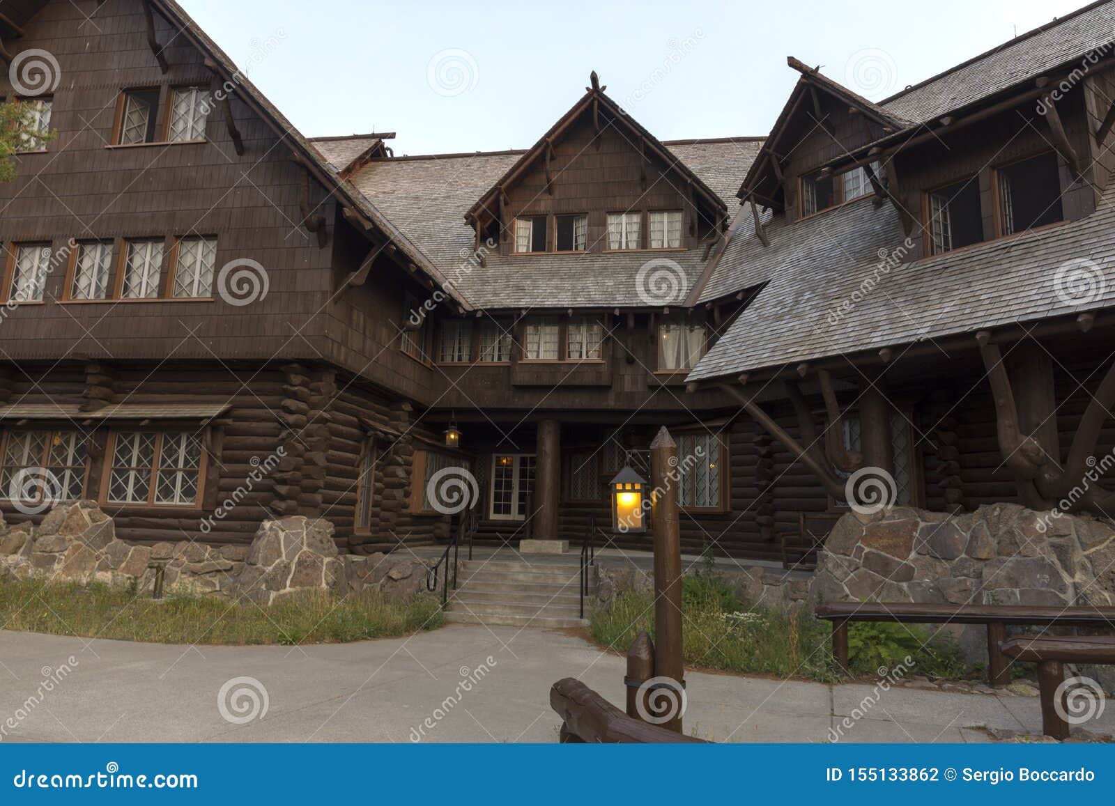 Structure in Yellowstone National Park Stock Photo - Image of travel ...