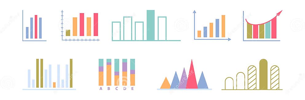 Structured Data Charts with Arrows Stock Illustration - Illustration of ...