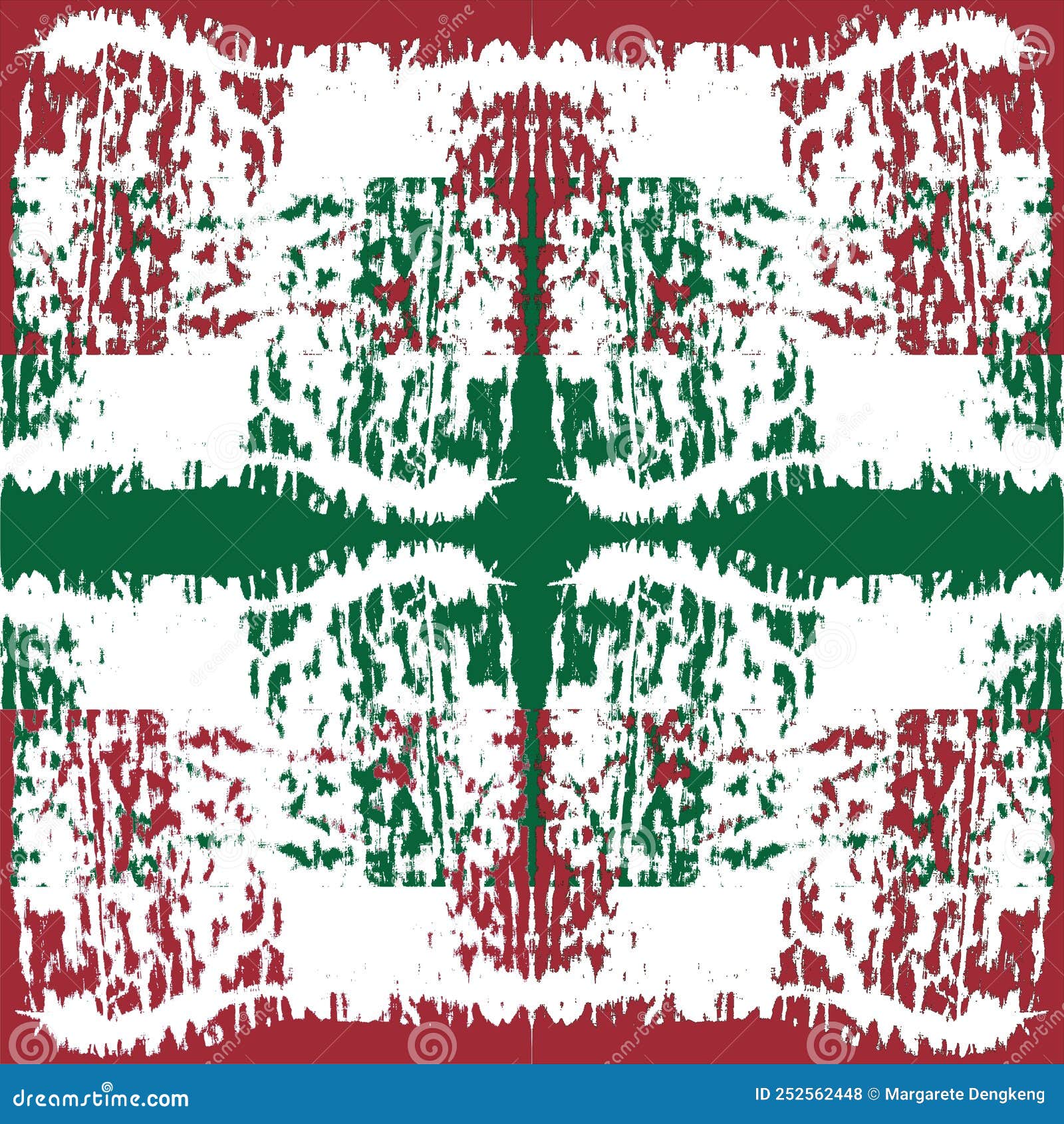 Structured Design in Green and Red on White Background. Stock Vector ...