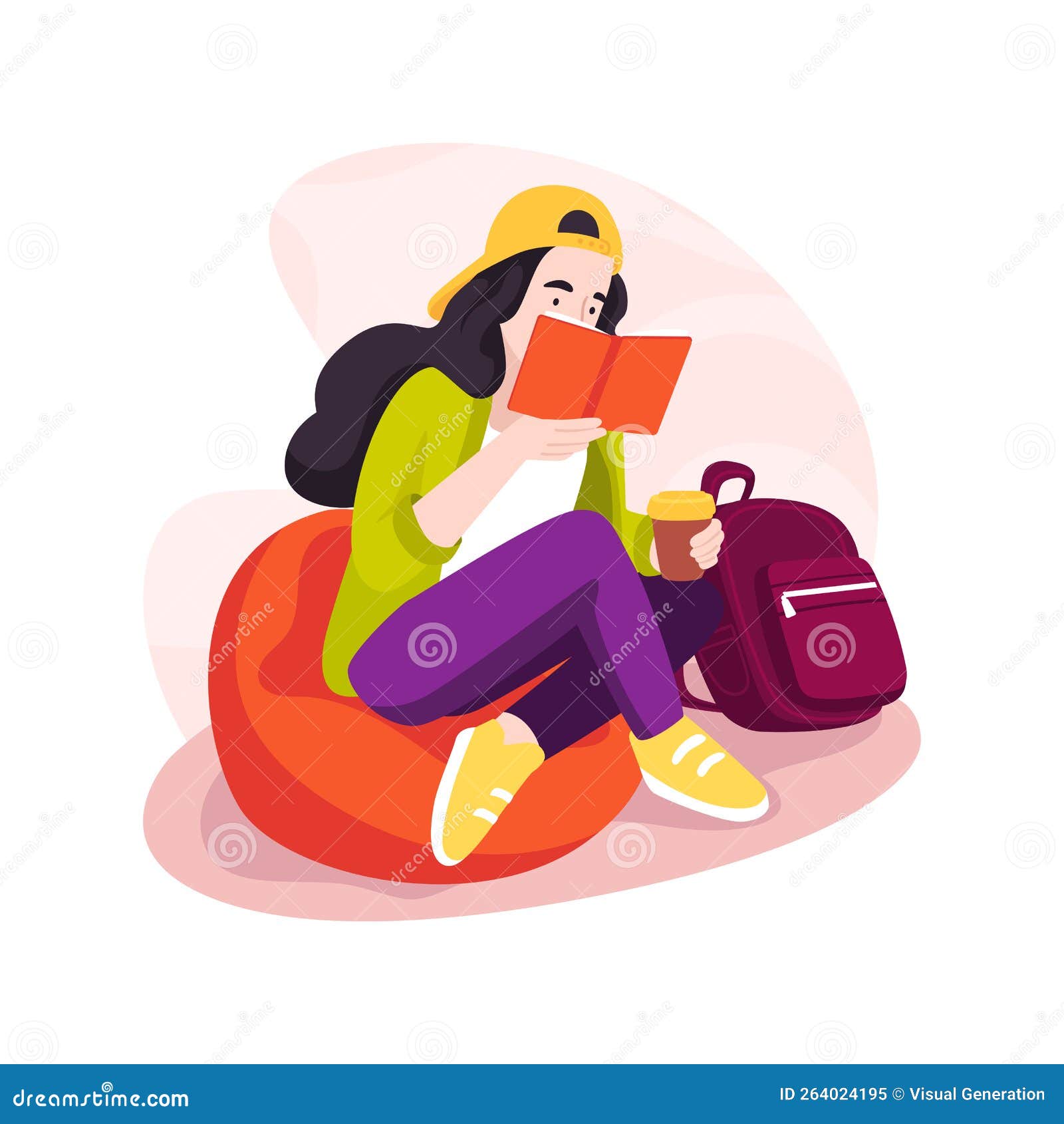 Structured Home Learning Isolated Cartoon Vector Illustration. Stock ...