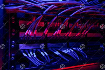 Structured Network Cabling System in Data Center Stock Image - Image of ...