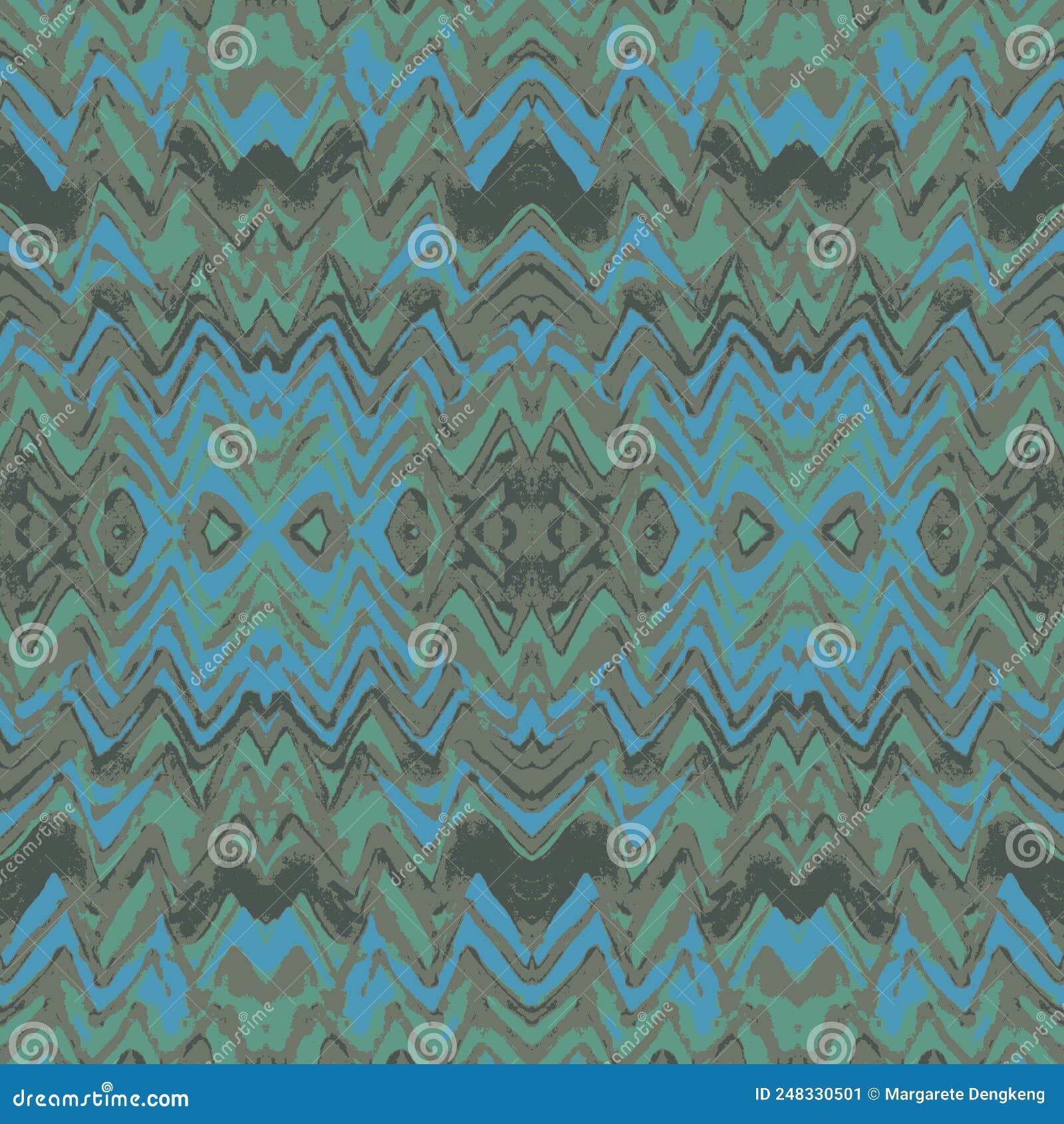 Structured Pattern with Blue, Green and Brown Stock Vector ...