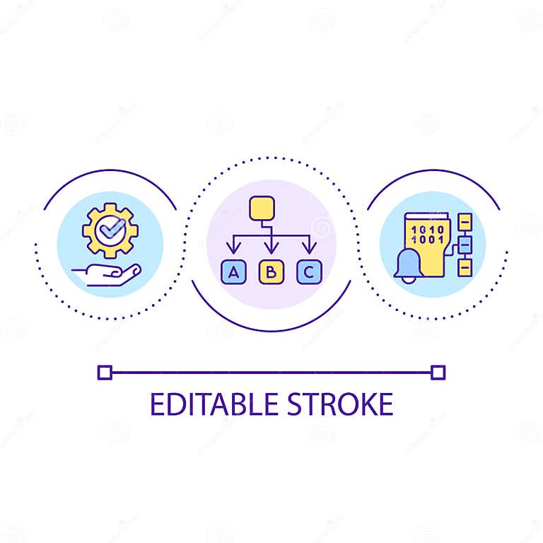 Structured Programming Loop Concept Icon Stock Vector Illustration Of Script Concept 265531420 