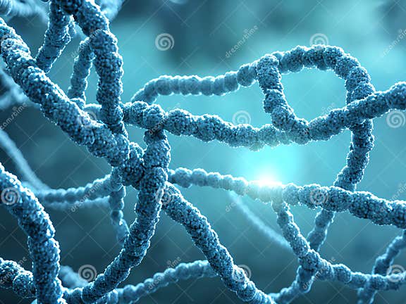 Structured Strands of Microscopic Biology-themed Patterns, Resembling ...