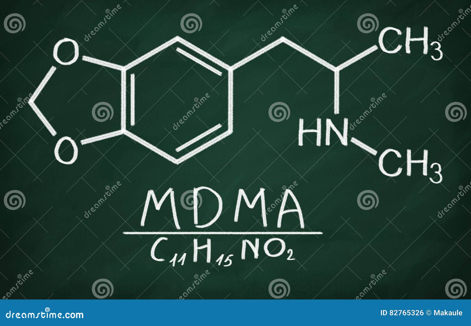 Structureel Model Van MDMA-vervoering Stock Illustratie - Illustration ...