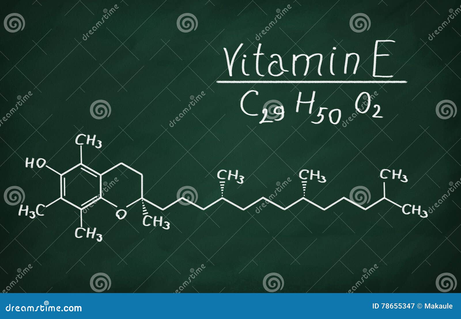 Structureel Model Van Vitamine E Stock Illustratie - Illustration of ...