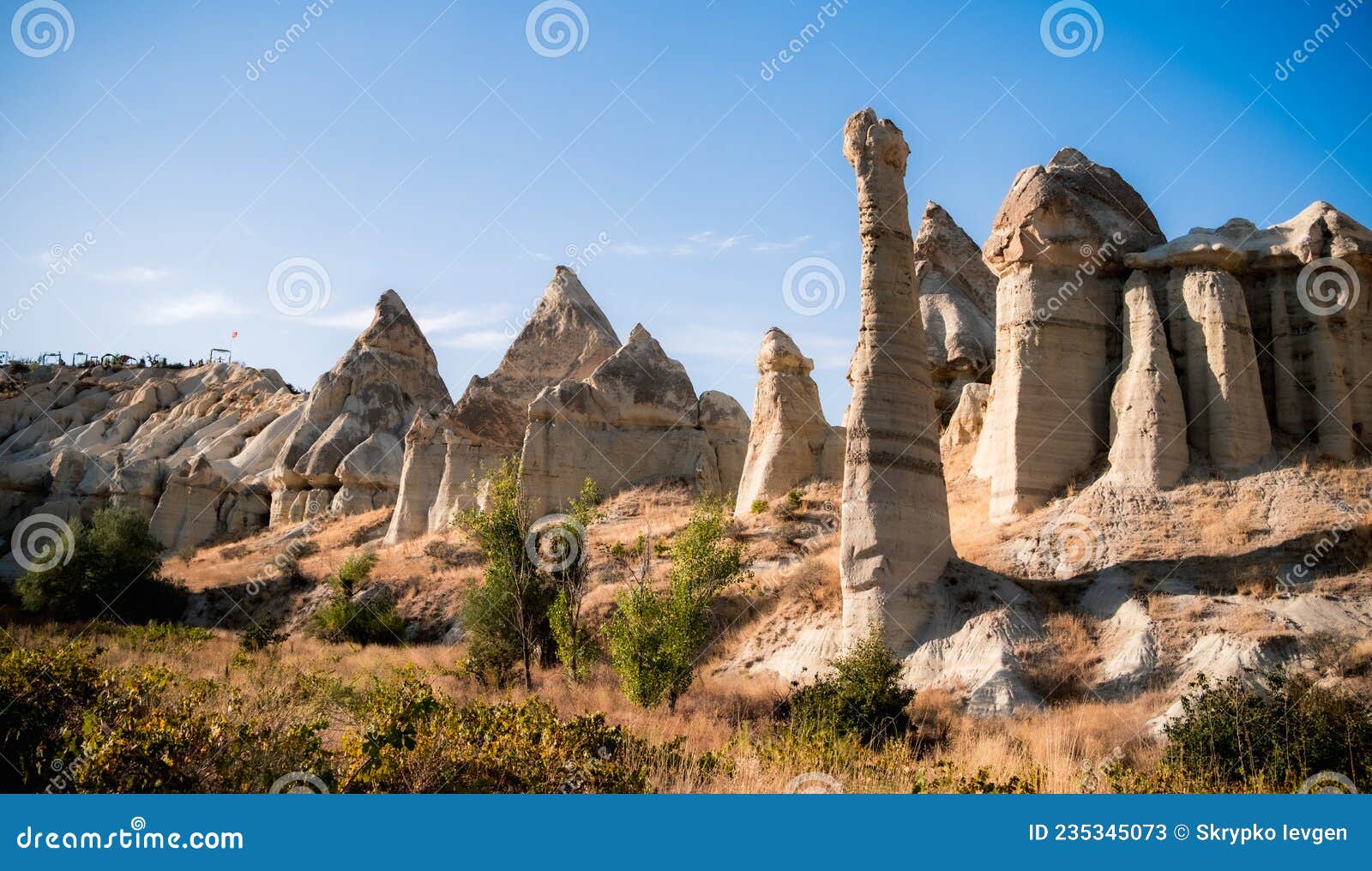 Structures of Love Valley in Turkey Stock Image - Image of nature, pano ...
