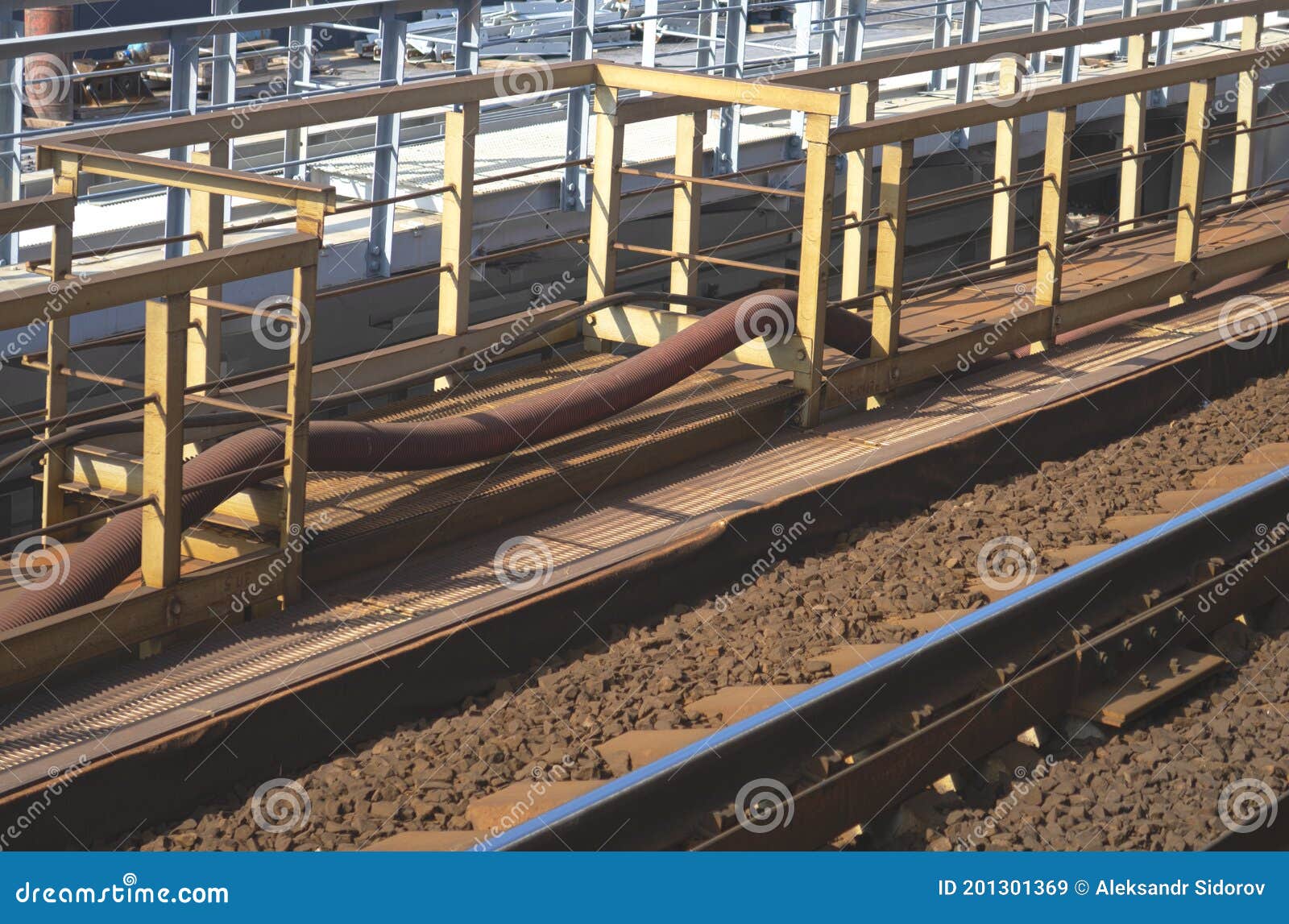 Structures of a New Railway Platform Under Construction Next To the ...