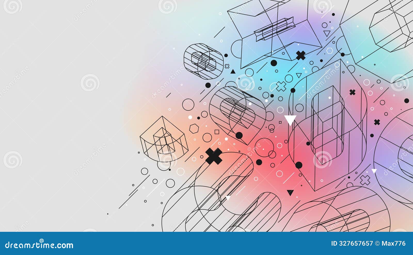 Structures Of Physical Figures Different Shapes, Vector Modern Design ...