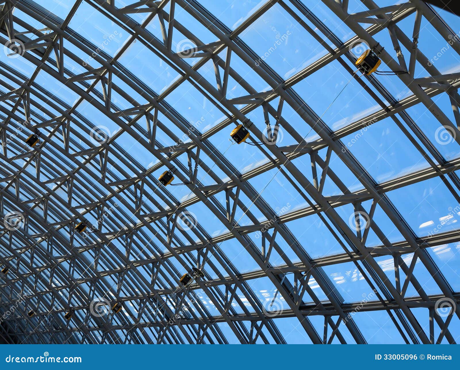 Structures of Skylight Glass Roof Window Stock Photo - Image of huge ...