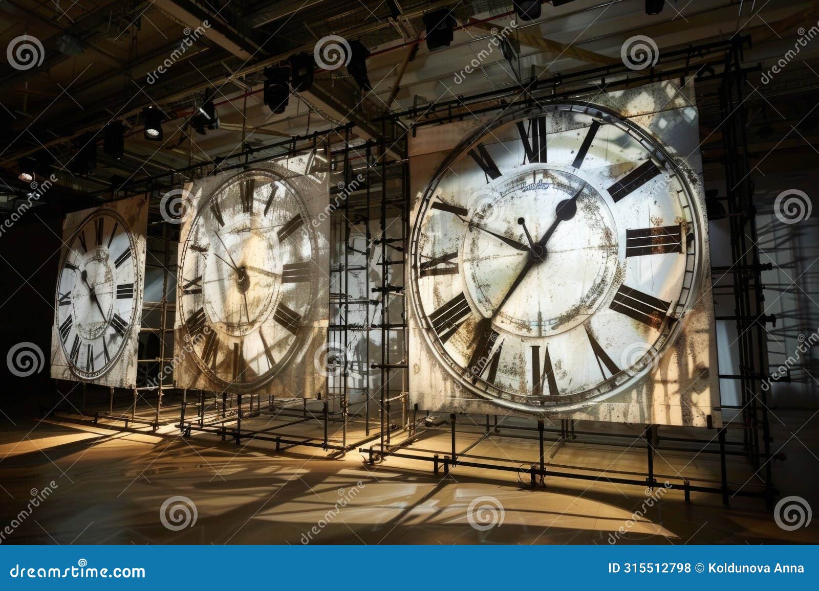 Structures of Time Created with Generative AI Technology Stock ...