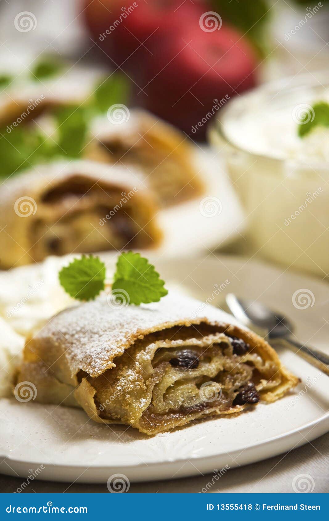 Strudel stock photo. Image of flaky, nutrition, crust - 13555418