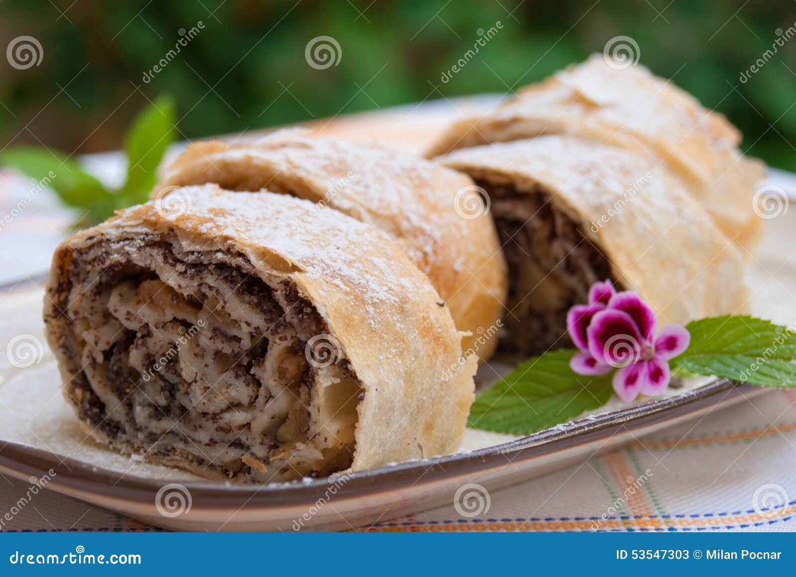 Strudel stock image. Image of nutrition, bakery, austrian - 53547303