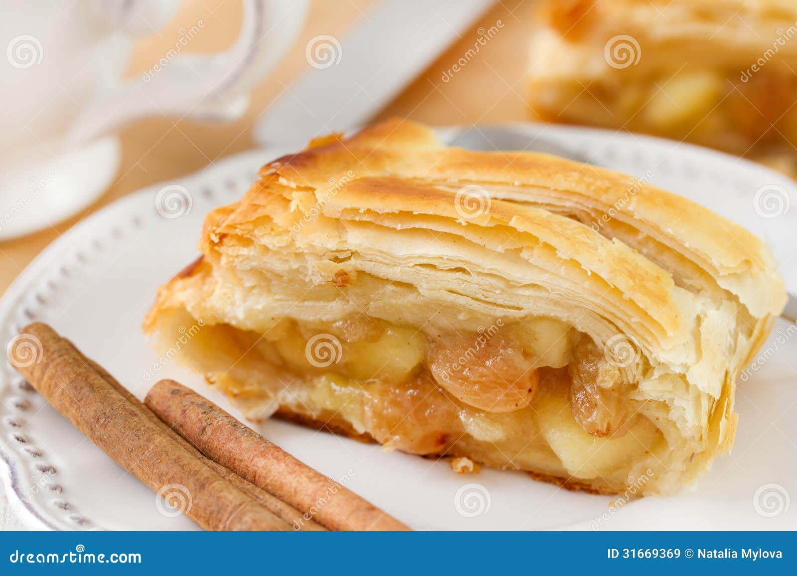 Strudel with cinnamon stock image. Image of roll, baking - 31669369
