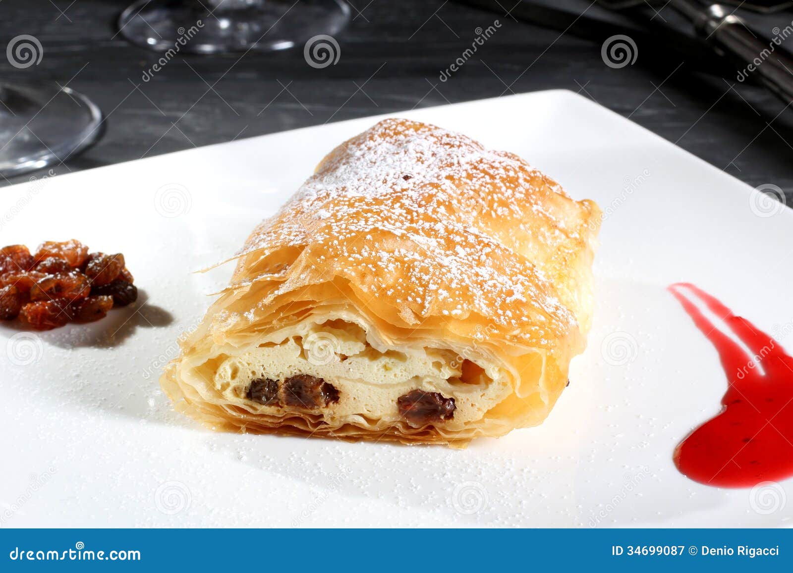 Strudel stock image. Image of shot, german, three, pastry - 34699087
