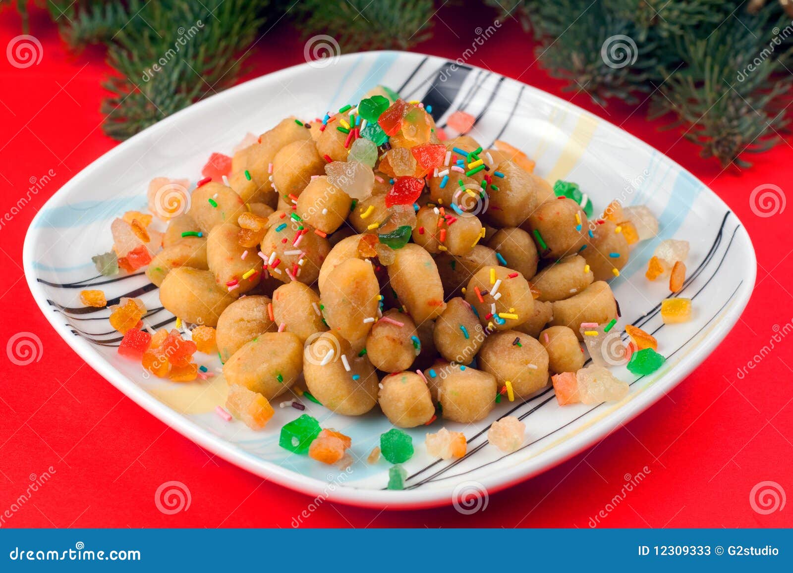 Struffoli stock image. Image of fried, tradition, zest - 12309333