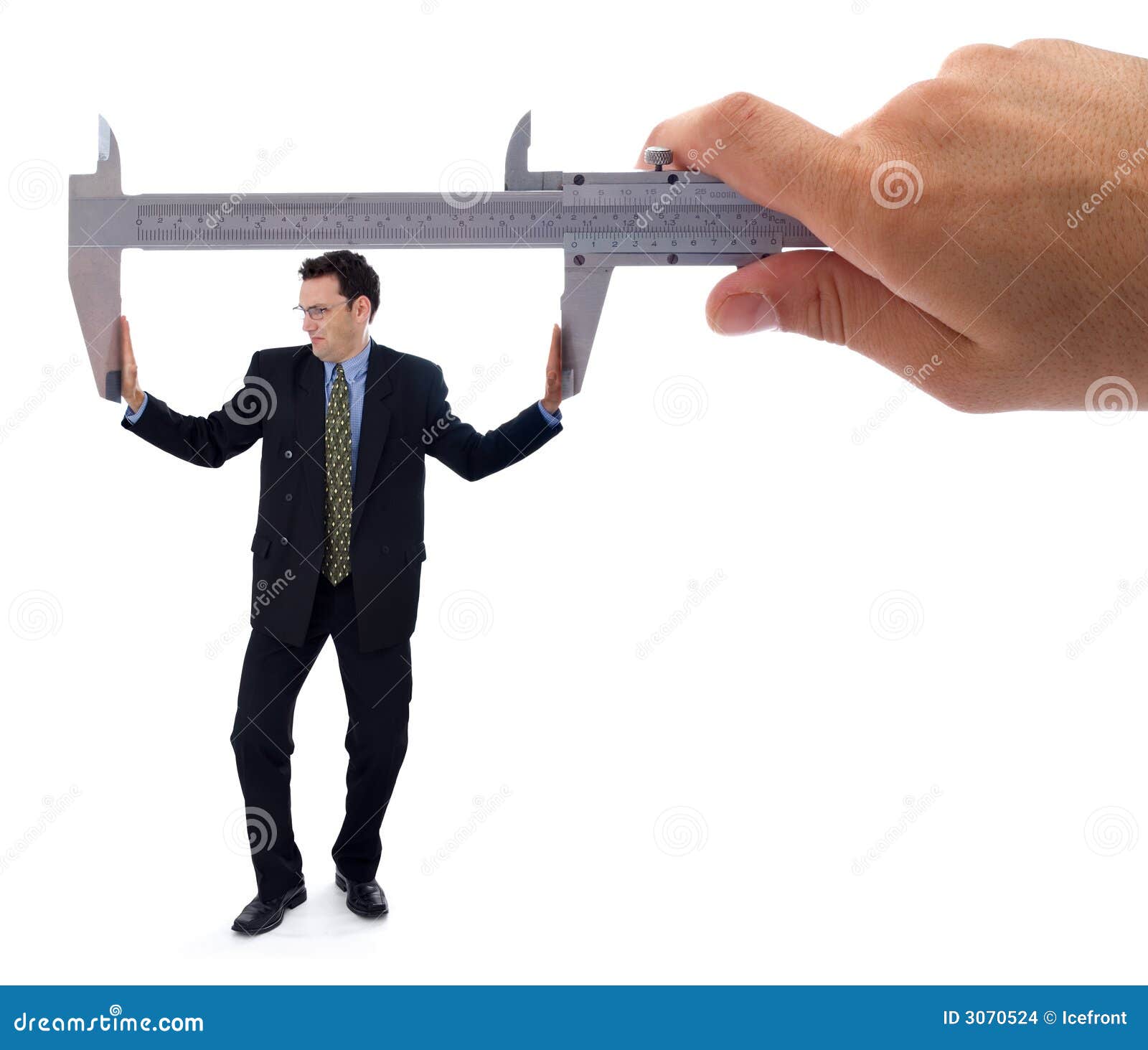 Struggling businessman stock photo. Image of measuring - 3070524