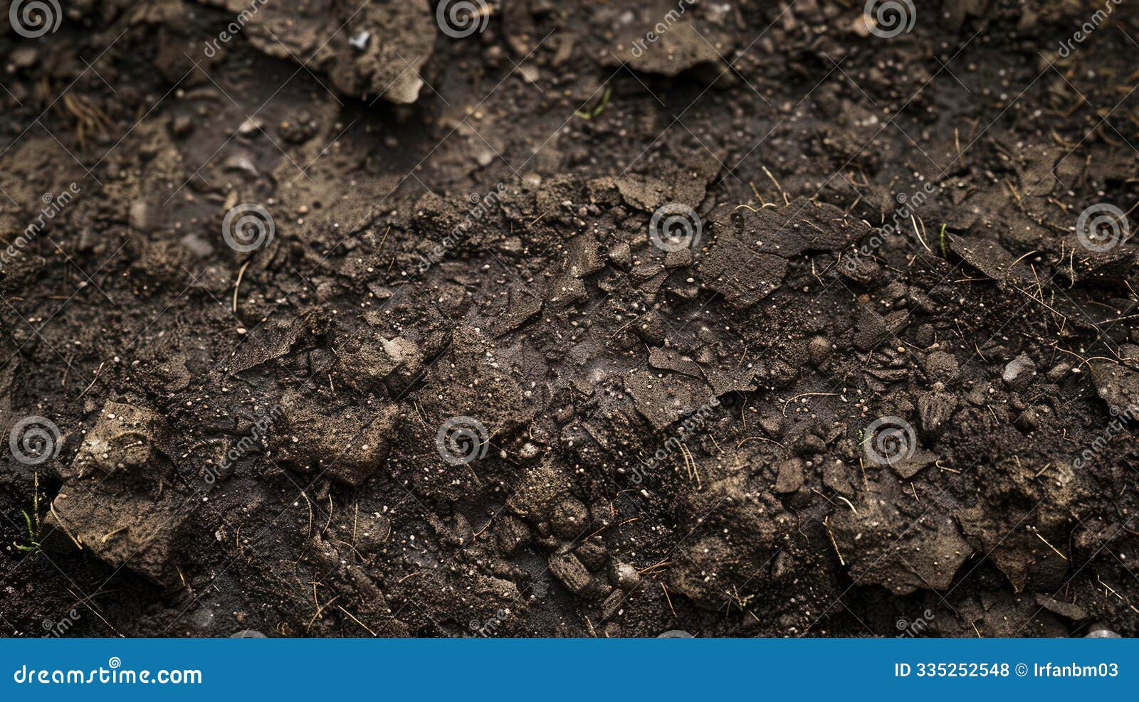 Struggling Earth. Poor Soil Texture Concept Stock Illustration ...