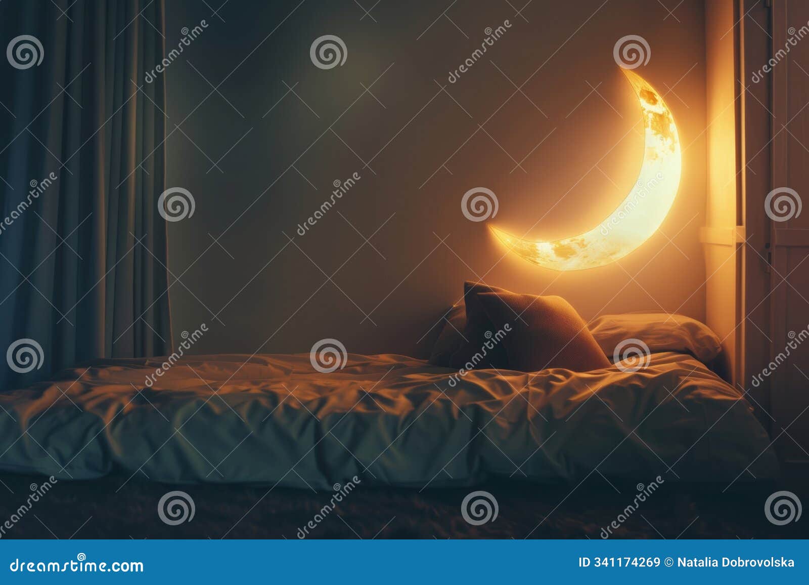 Struggling with Insomnia, Lying Awake in Bed at Night, Staring at the ...