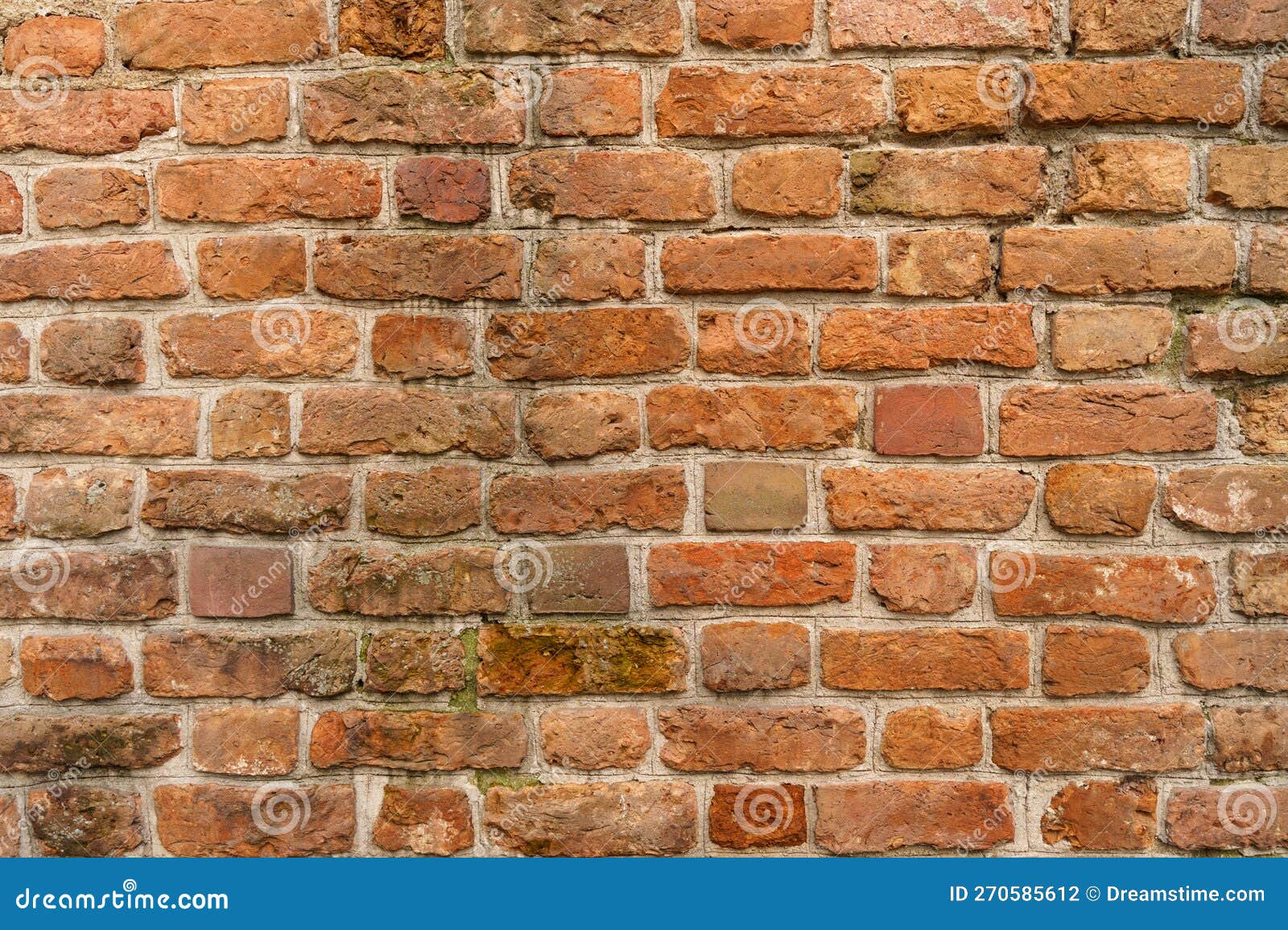 Struktur Einer Alten Wand Aus Rotem Backstein. Stockfoto - Bild von ...