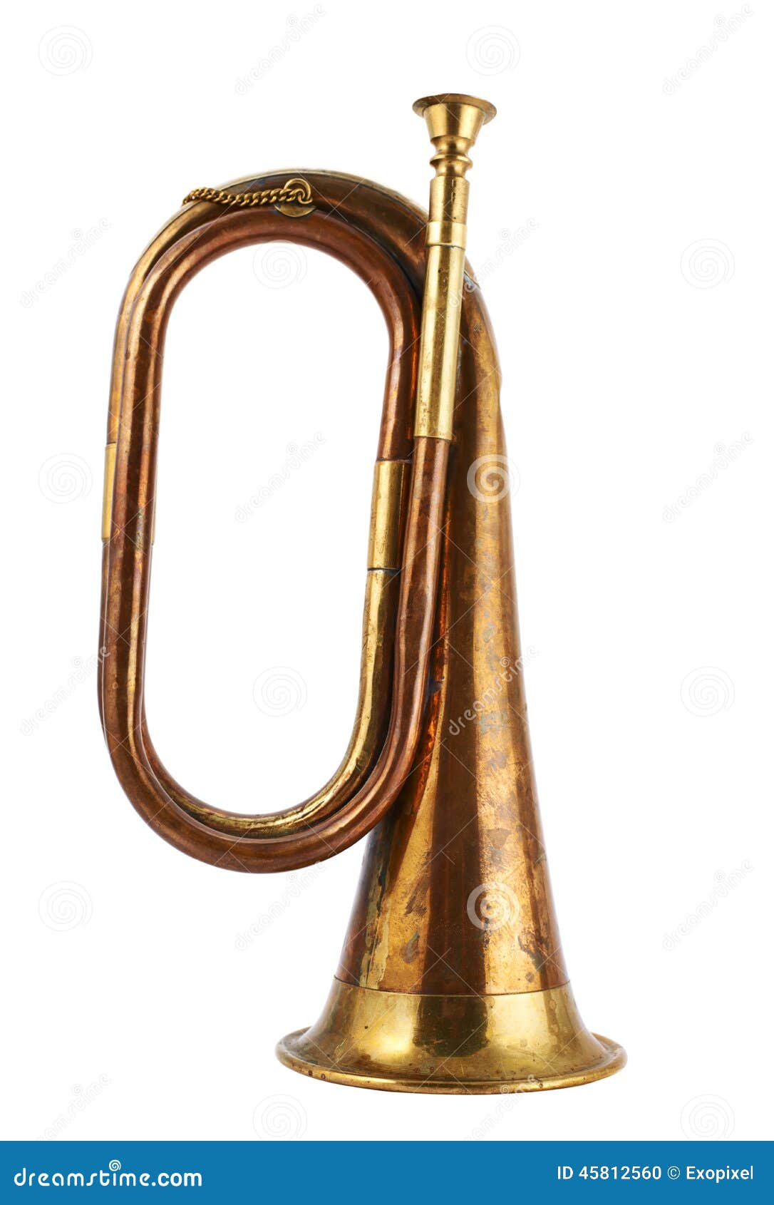 Strumento Musicale Della Tromba Isolato Fotografia Stock - Immagine di ...