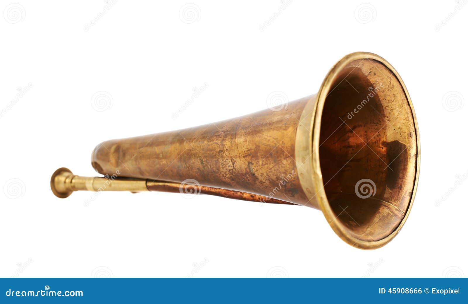 Strumento Musicale Della Tromba Isolato Fotografia Stock - Immagine di ...