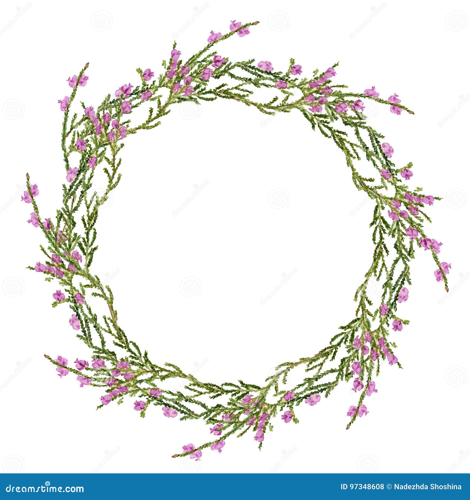 Struttura Rotonda Con L'erica Illustrazione di Stock - Illustrazione di ...