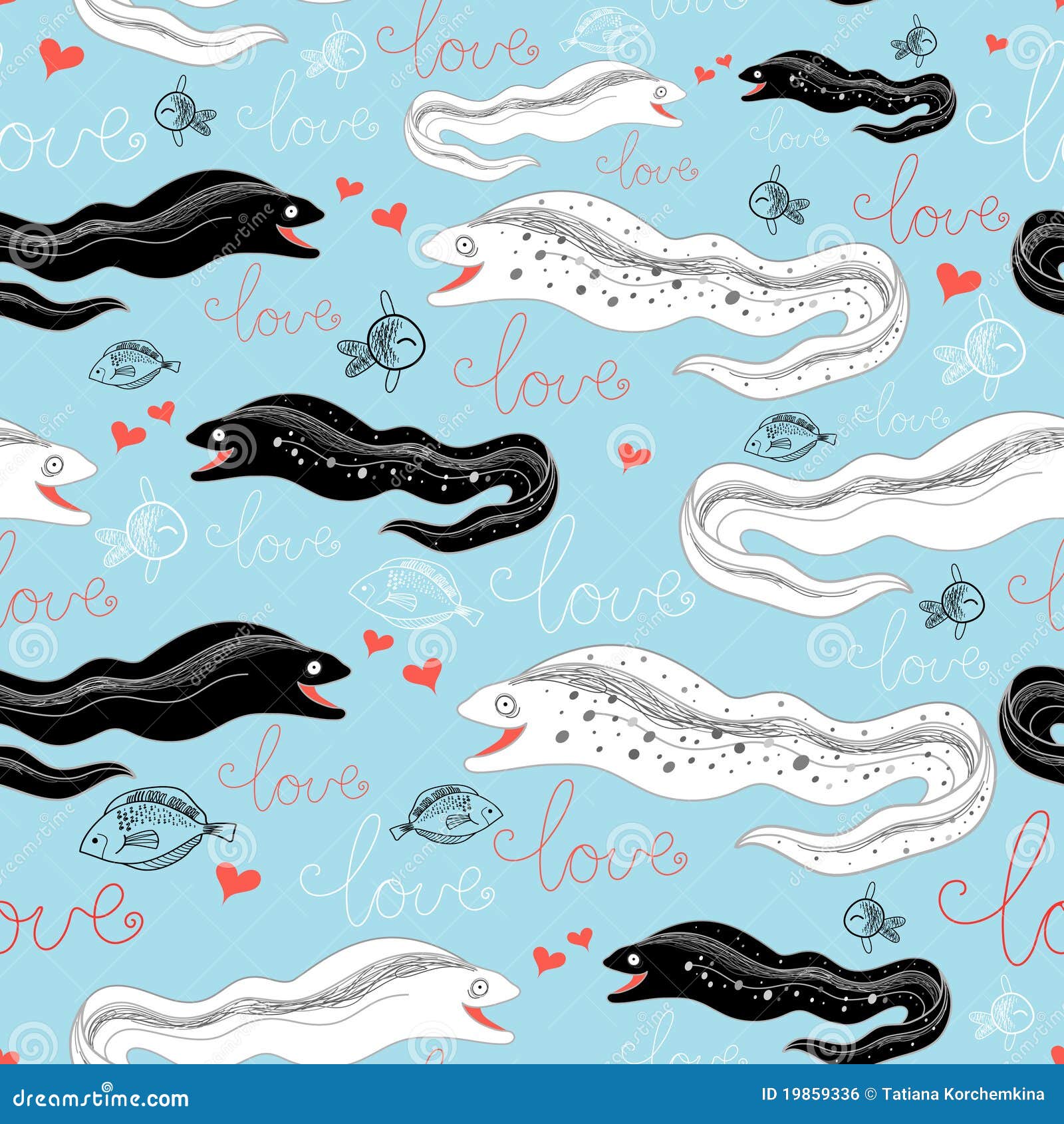 Strutturi Il Moray Degli Amanti Illustrazione Vettoriale ...