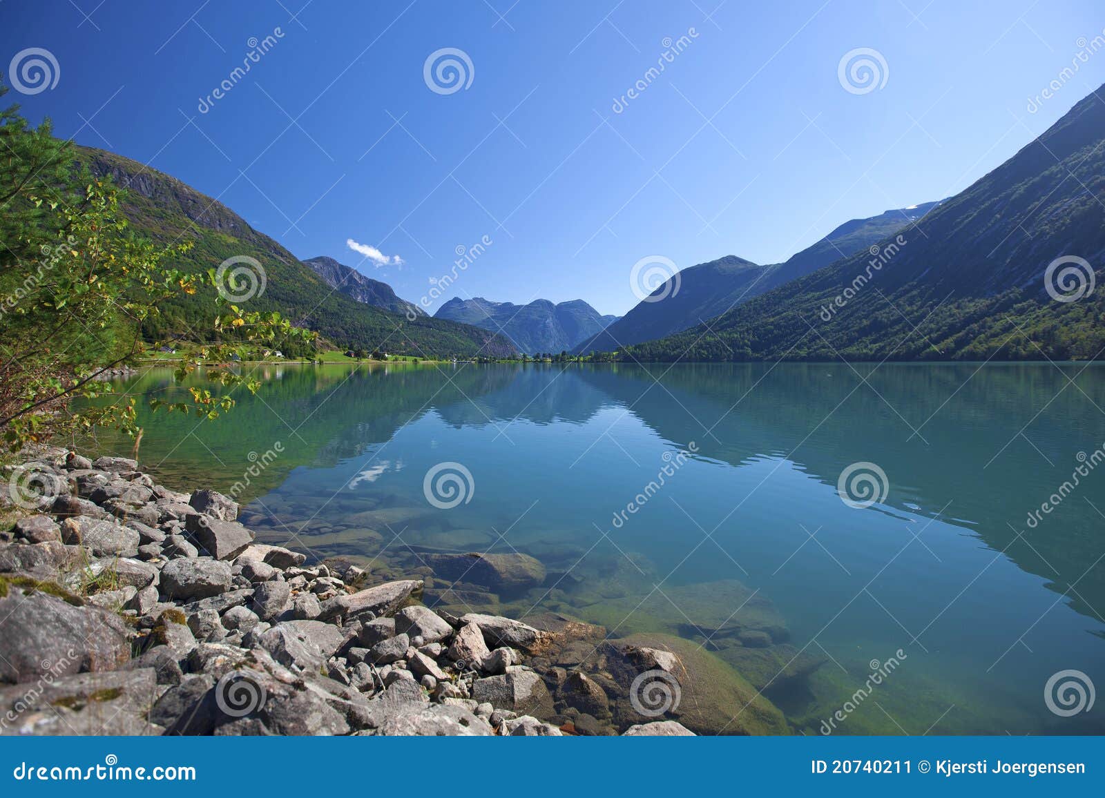 Stryn in Norway stock image. Image of hill, clouds, flora - 20740211