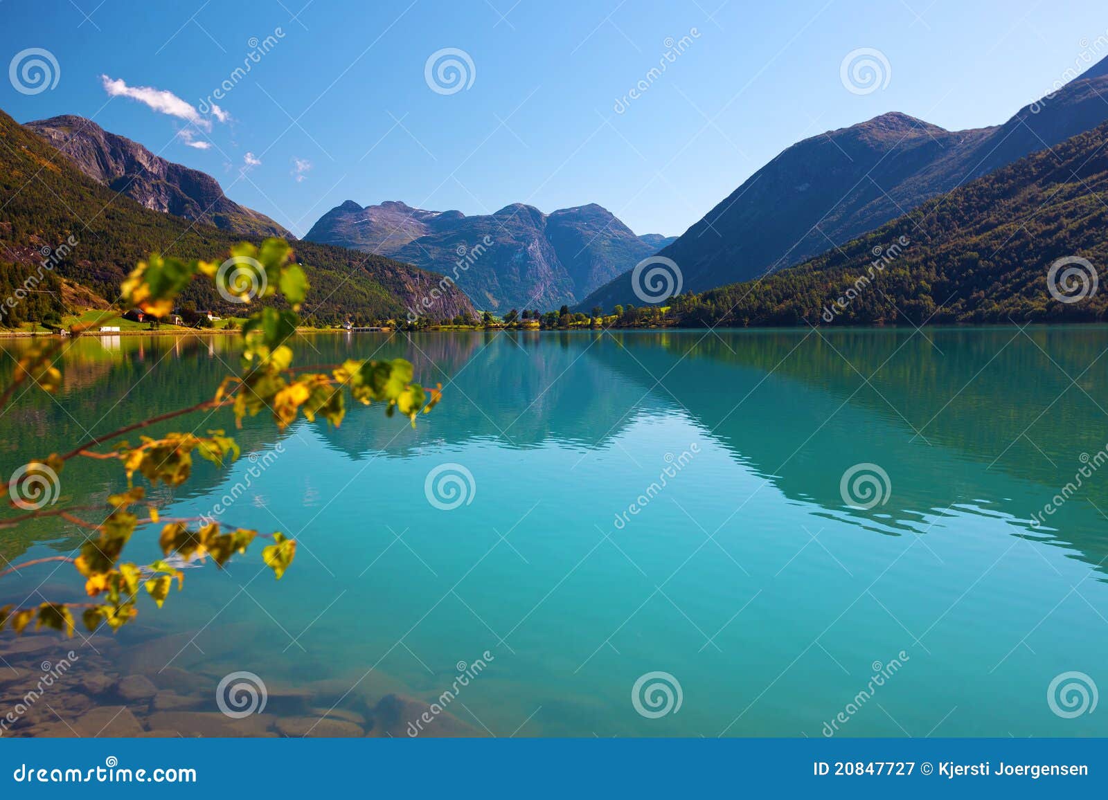 Stryn in Norway stock image. Image of cottage, peaceful - 20847727