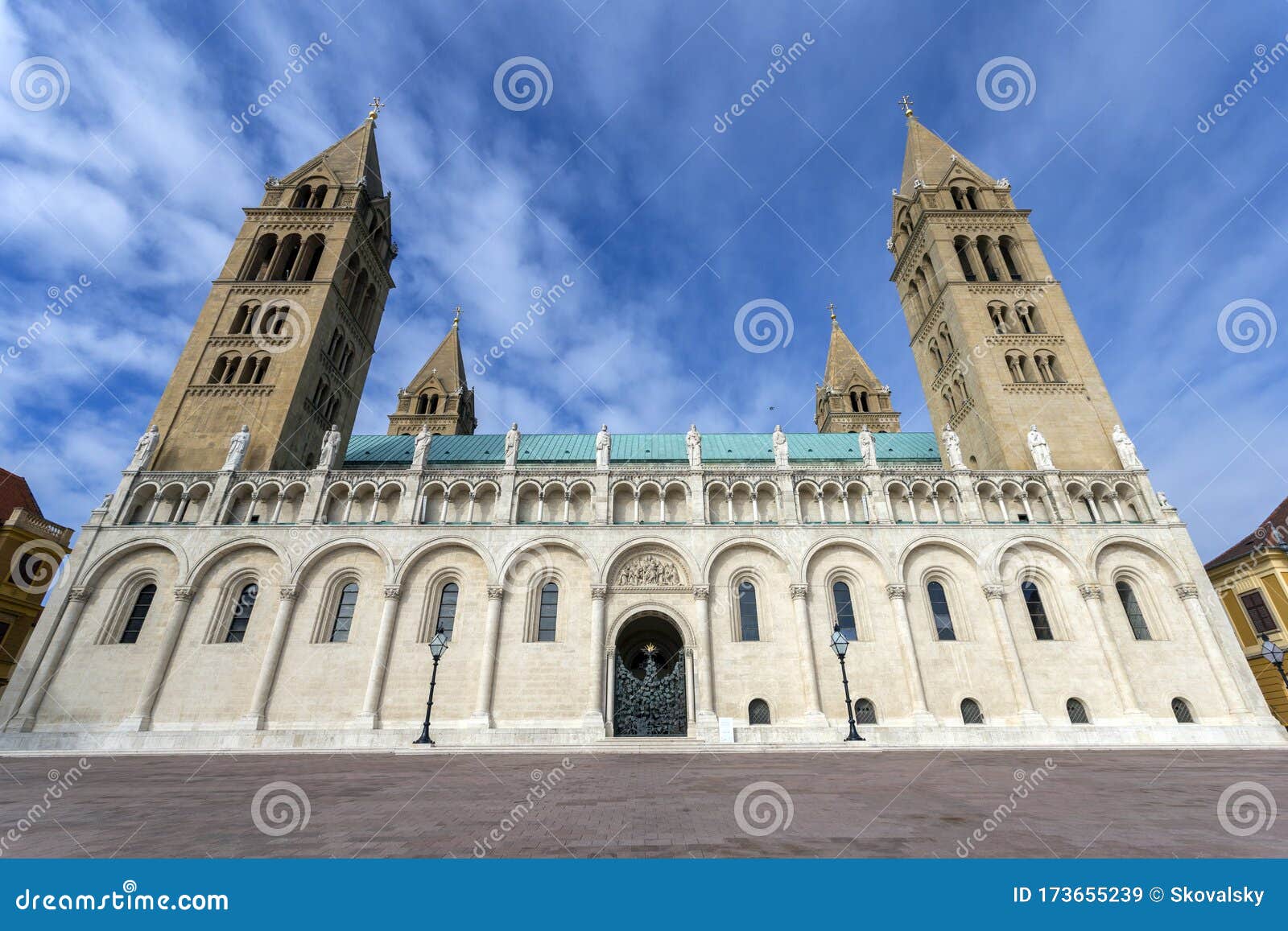 The Cathedral of Pecs stock image. Image of tourism - 173655239