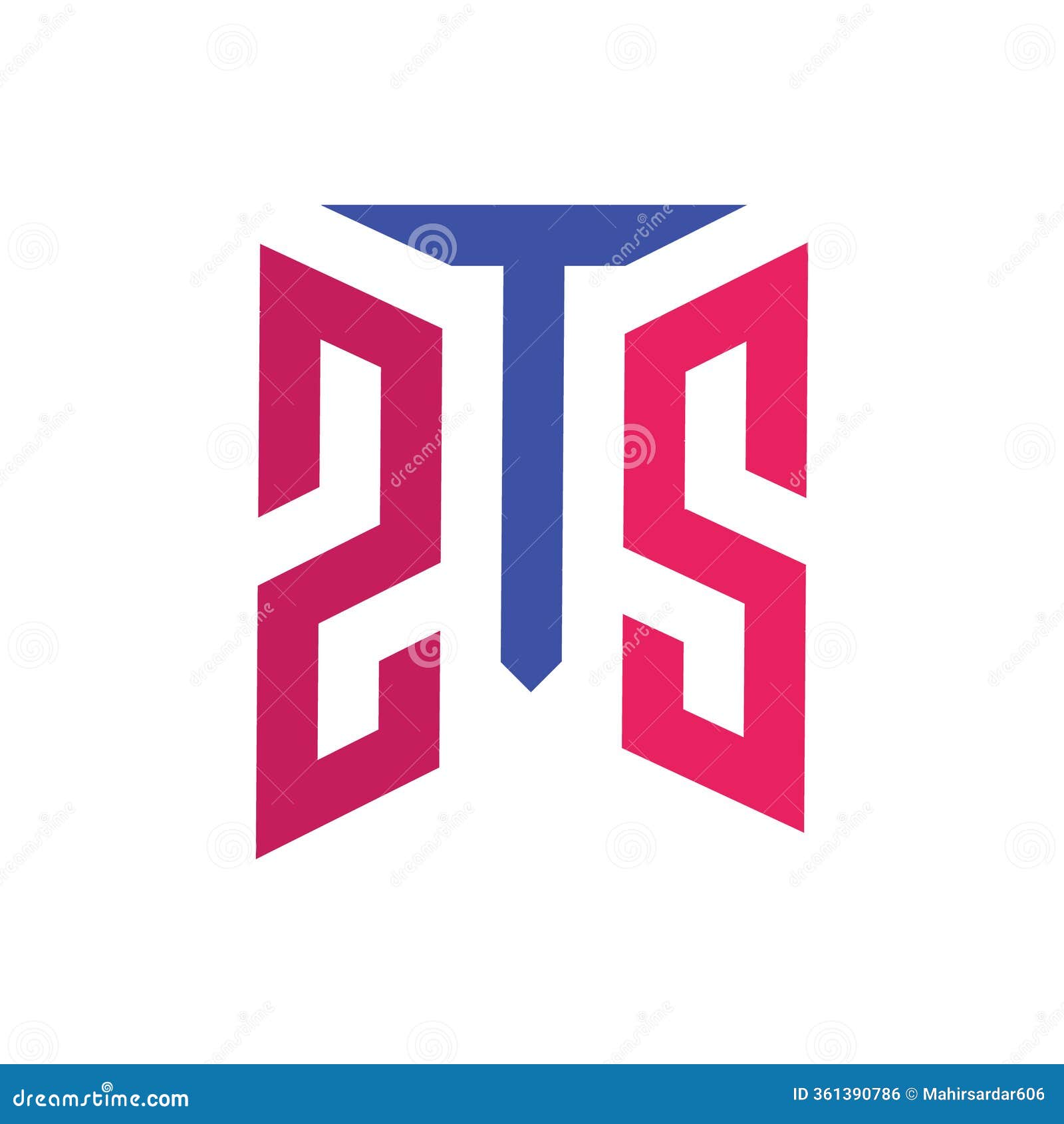 STS Polygon Logo Design Vector Stock Vector - Illustration of brand ...