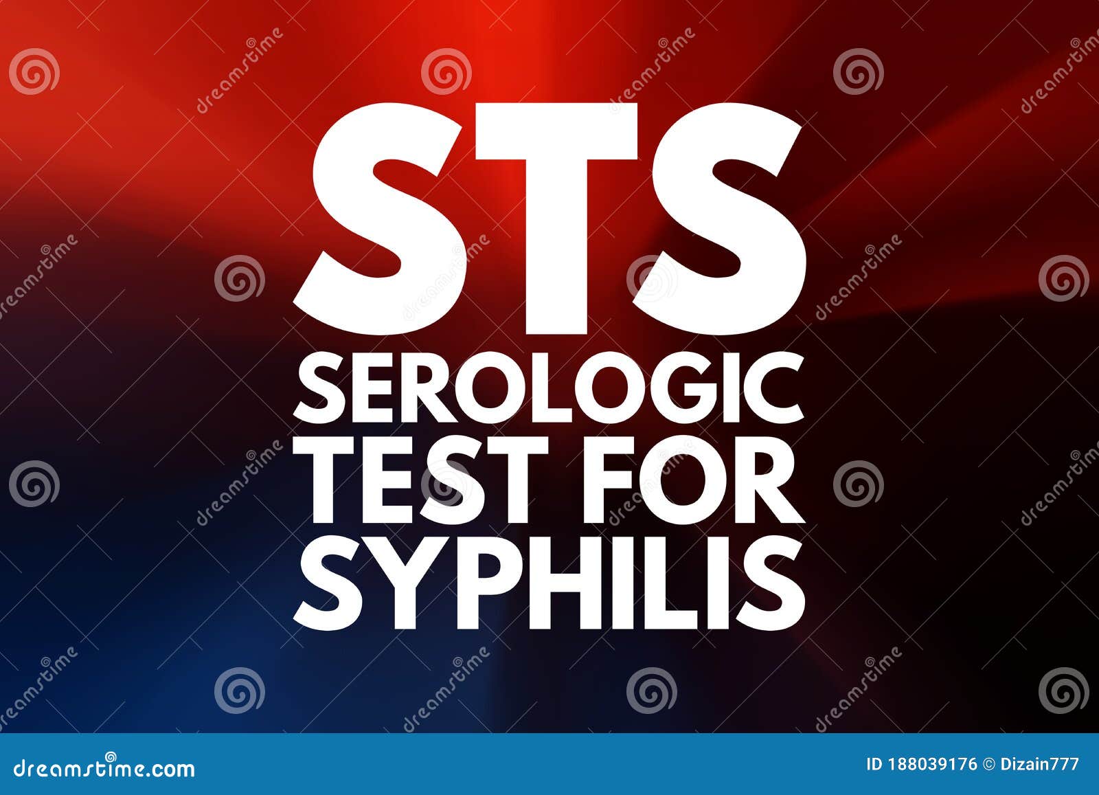 STS - Serologic Test for Syphilis Acronym, Medical Concept Background ...