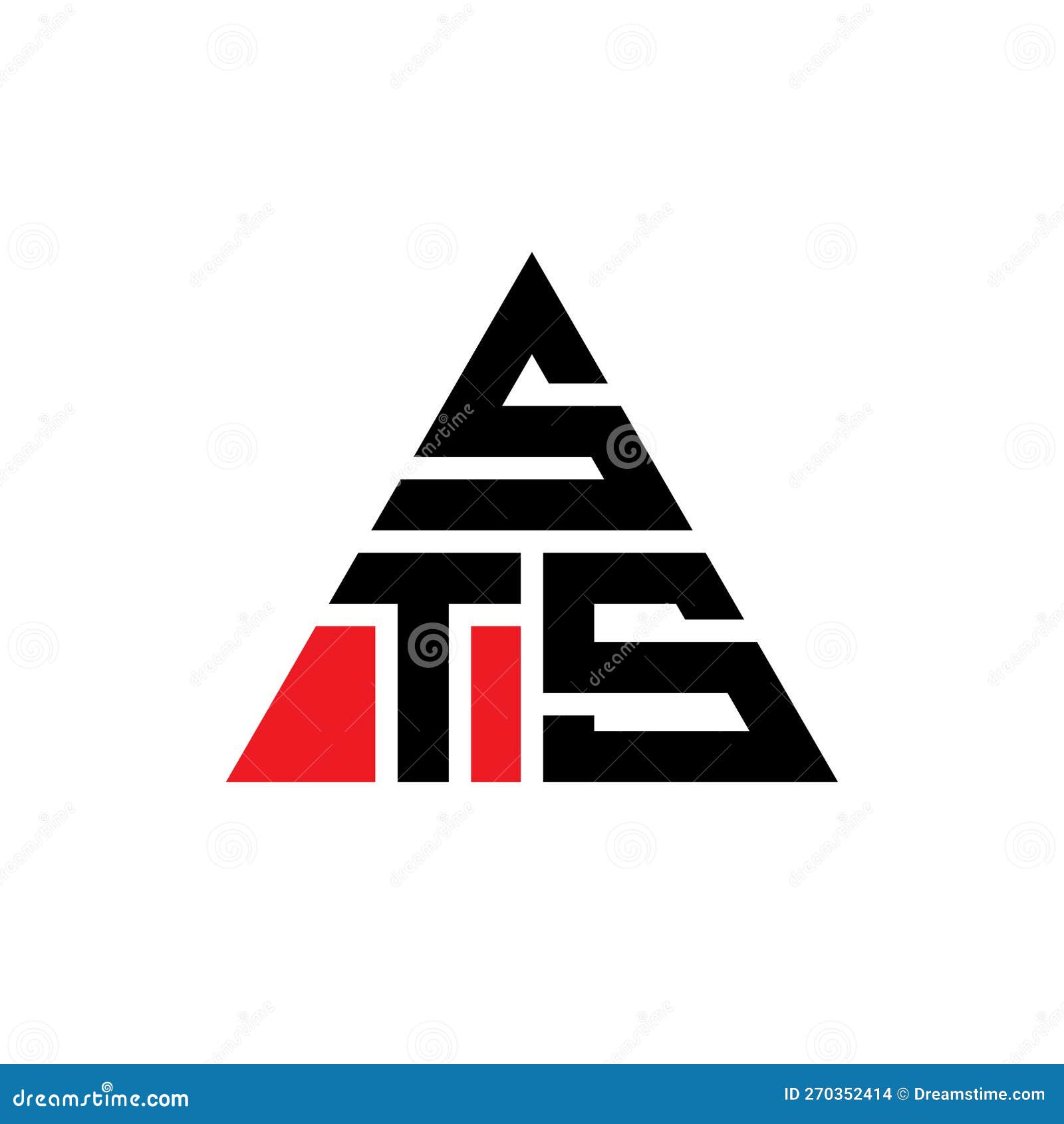 STS Triangle Letter Logo Design with Triangle Shape. STS Triangle Logo ...