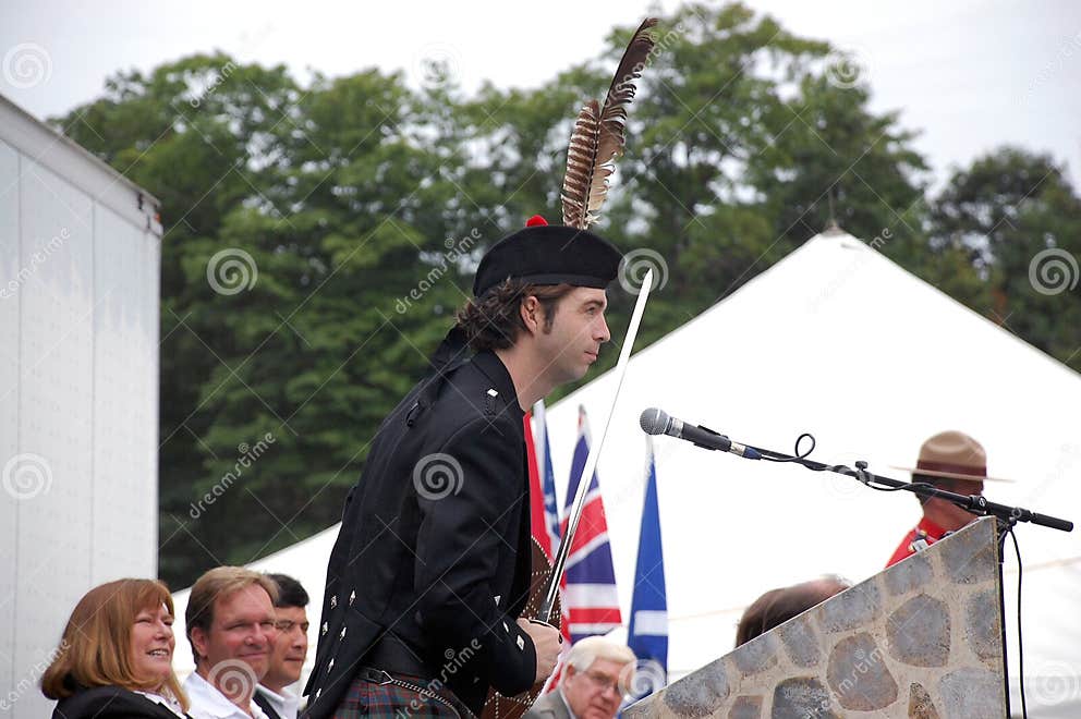 Stuart Cameron, Youngest Ever Honorary Chieftain Editorial Stock Photo ...