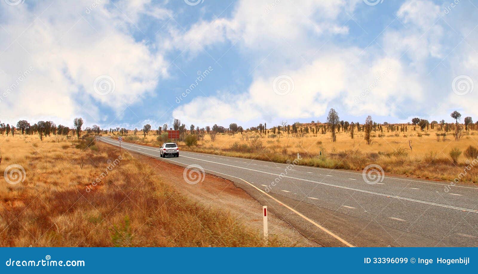 Freedom and Adventure, Road Trip in the Desert of the Outback ...