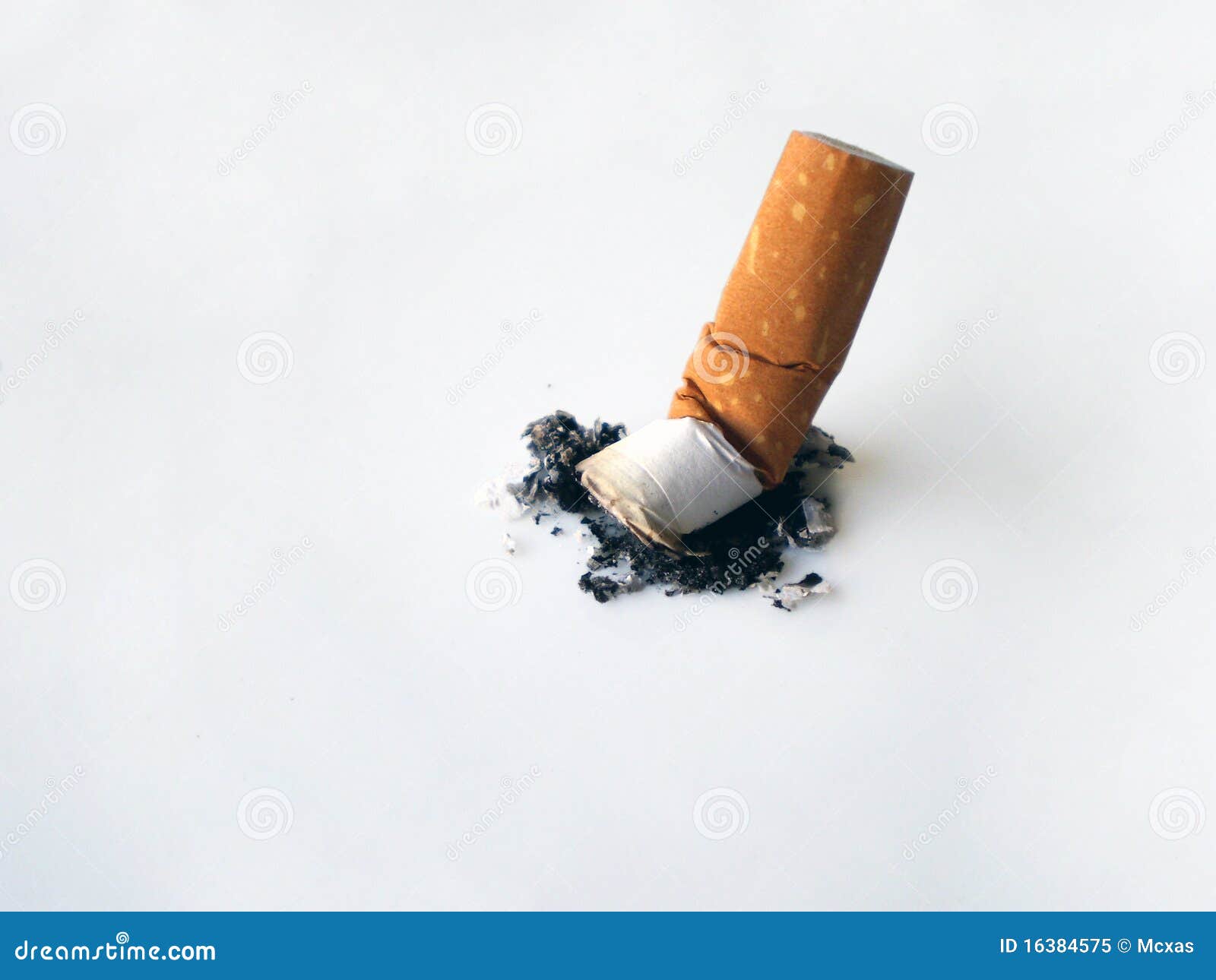 Stub of cigarette stock image. Image of smoke, disease - 16384575