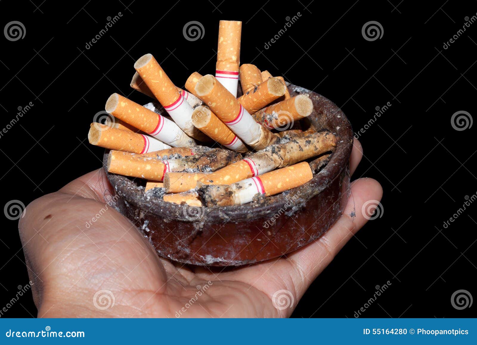 The stub cigarette stock photo. Image of hand, addict - 55164280