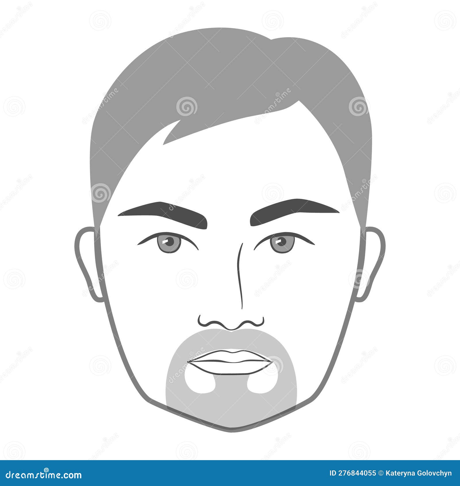 Stubble Beard Goatee Style Men in Face Illustration 3 Three-Day Facial ... Stubble Beard Goatee Style Men in Face Illustration 3 Three-Day Facial ...
