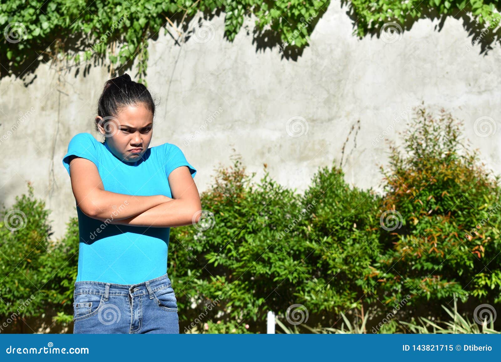 A Stubborn Beautiful Woman stock image. Image of lady - 143821715